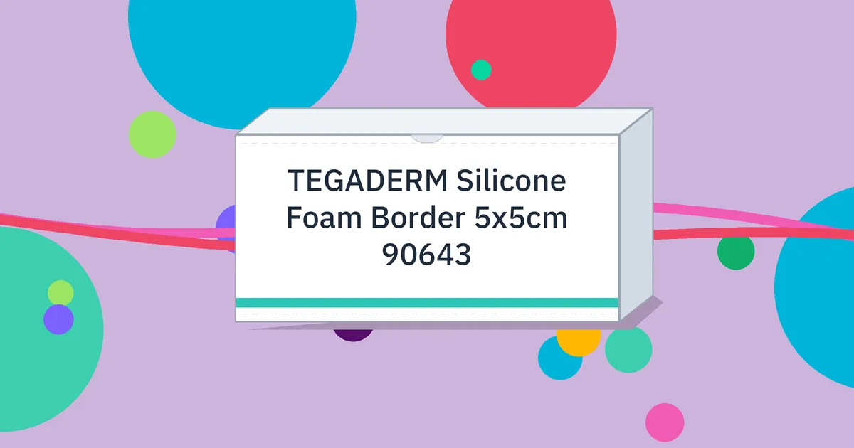 Symbolbild: Packung mit der Aufschrift TEGADERM Silicone Foam Border 5x5cm 90643 (PZN 12530306) – Verfügbarkeit und Bezug in Apotheken in Frankfurt am Main