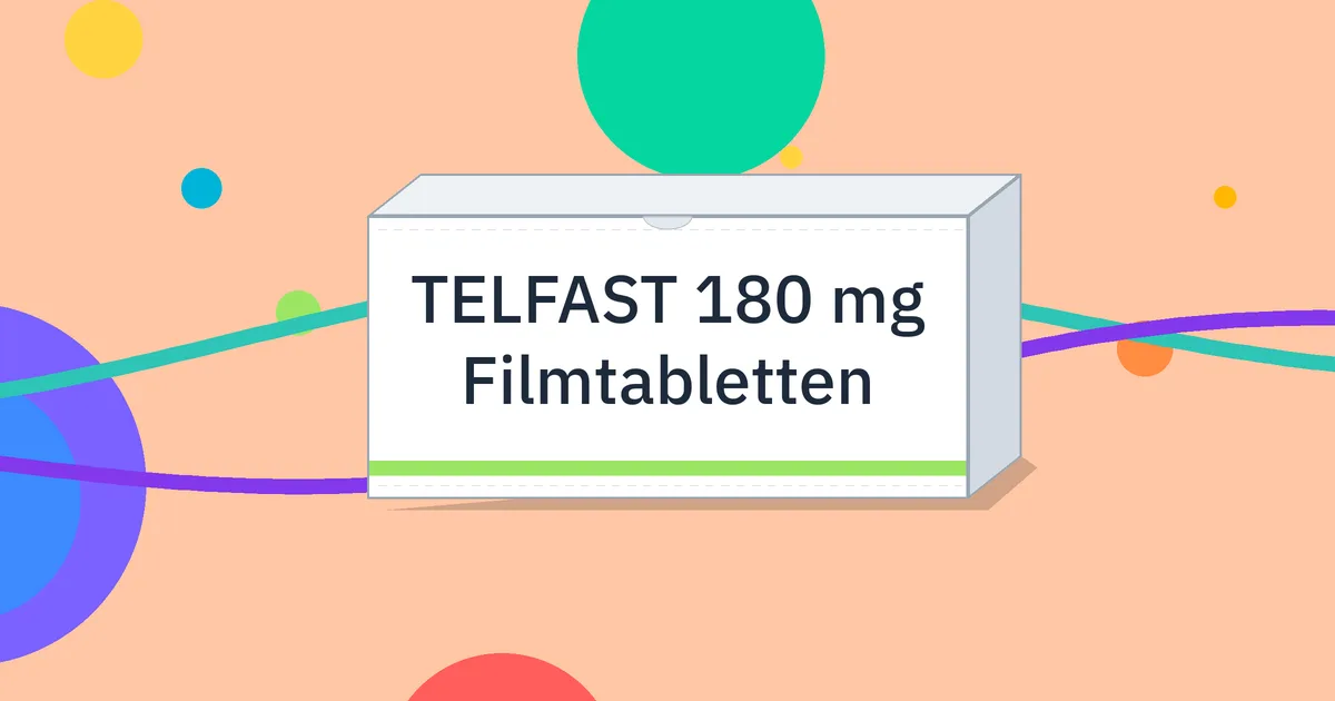 Symbolbild: Packung mit der Aufschrift TELFAST 180 mg Filmtabletten (PZN 01417601) – Verfügbarkeit und Bezug in Apotheken in Frankfurt am Main