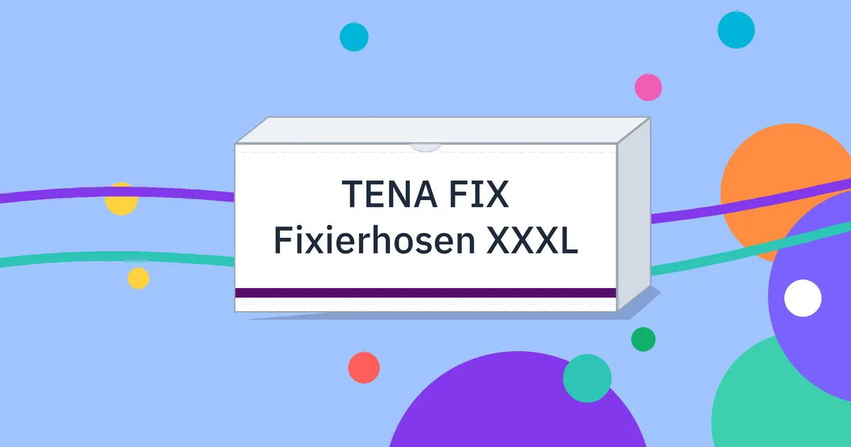 Symbolbild: Packung mit der Aufschrift TENA FIX Fixierhosen XXXL (PZN 15254775) – Verfügbarkeit und Bezug in Apotheken in Frankfurt am Main