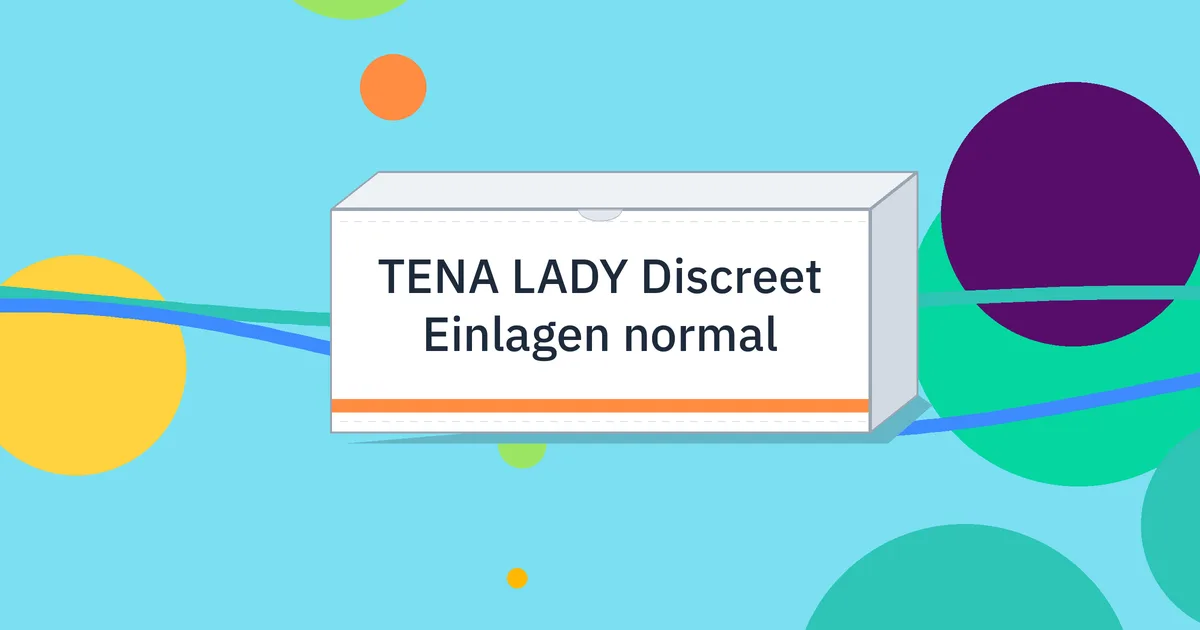 Symbolbild: Packung mit der Aufschrift TENA LADY Discreet Einlagen normal (PZN 17851104) – Verfügbarkeit und Bezug in Apotheken in Frankfurt am Main