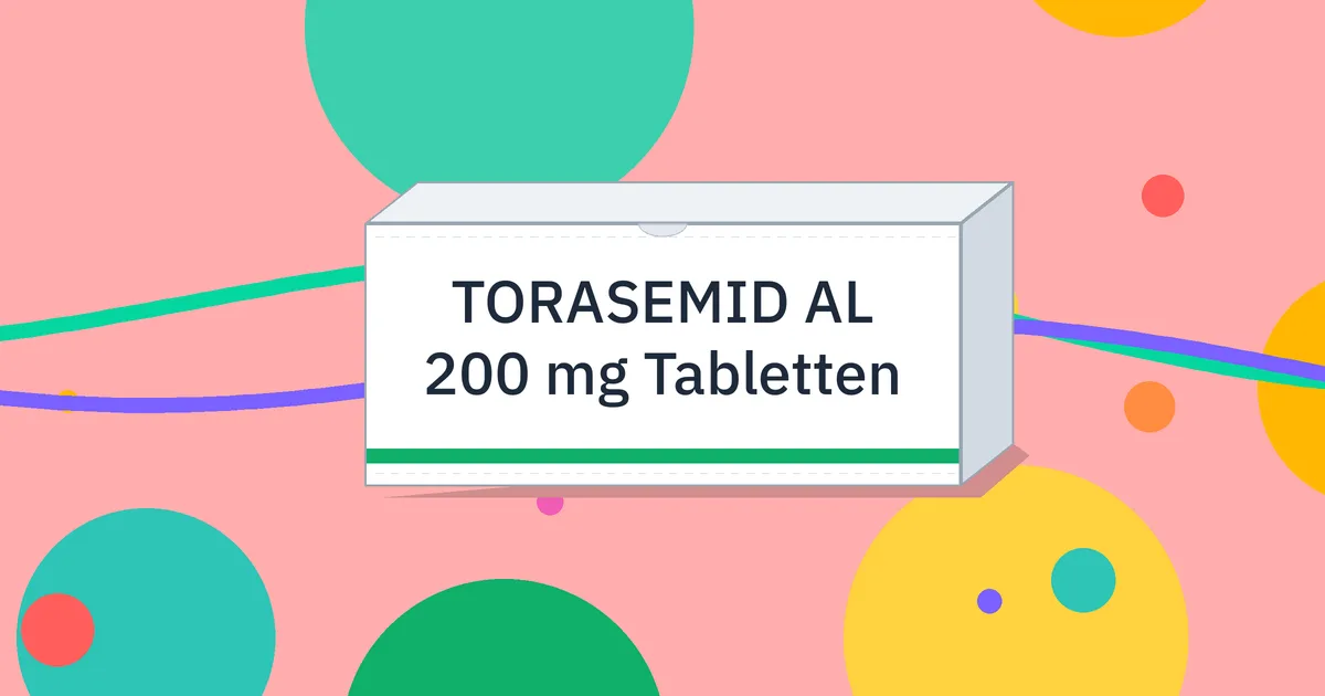 Symbolbild: Packung mit der Aufschrift TORASEMID AL 200 mg Tabletten (PZN 04992837) – Verfügbarkeit und Bezug in Apotheken in Frankfurt am Main