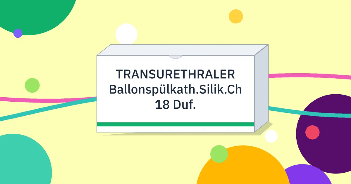 Symbolbild: Packung mit der Aufschrift TRANSURETHRALER Ballonspülkath.Silik.Ch 18 Duf. (PZN 01151178) – Verfügbarkeit und Bezug in Apotheken in Frankfurt am Main
