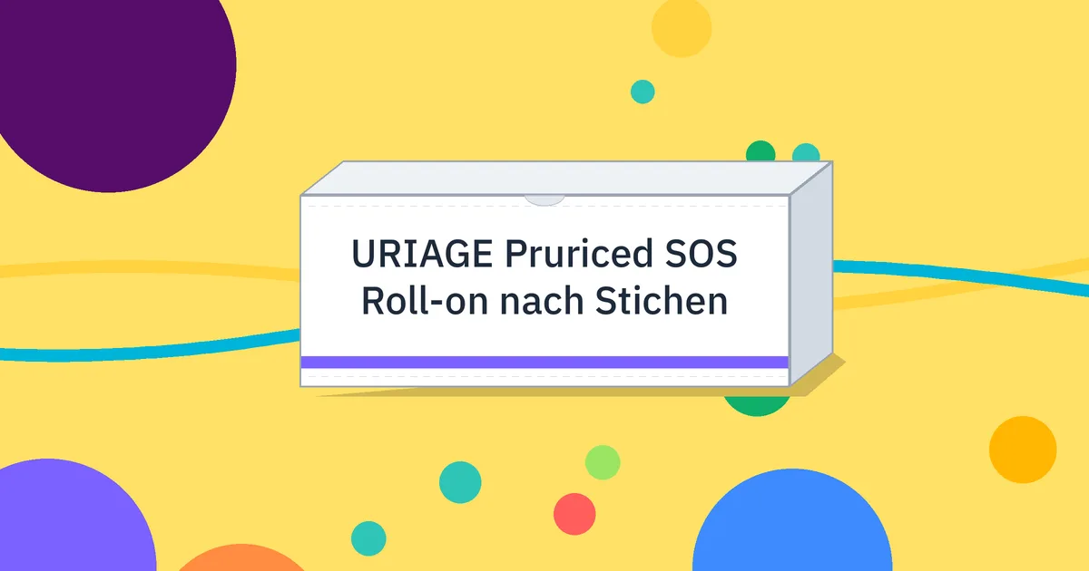 Symbolbild: Packung mit der Aufschrift URIAGE Pruriced SOS Roll-on nach Stichen (PZN 18650247) – Verfügbarkeit und Bezug in Apotheken in Frankfurt am Main