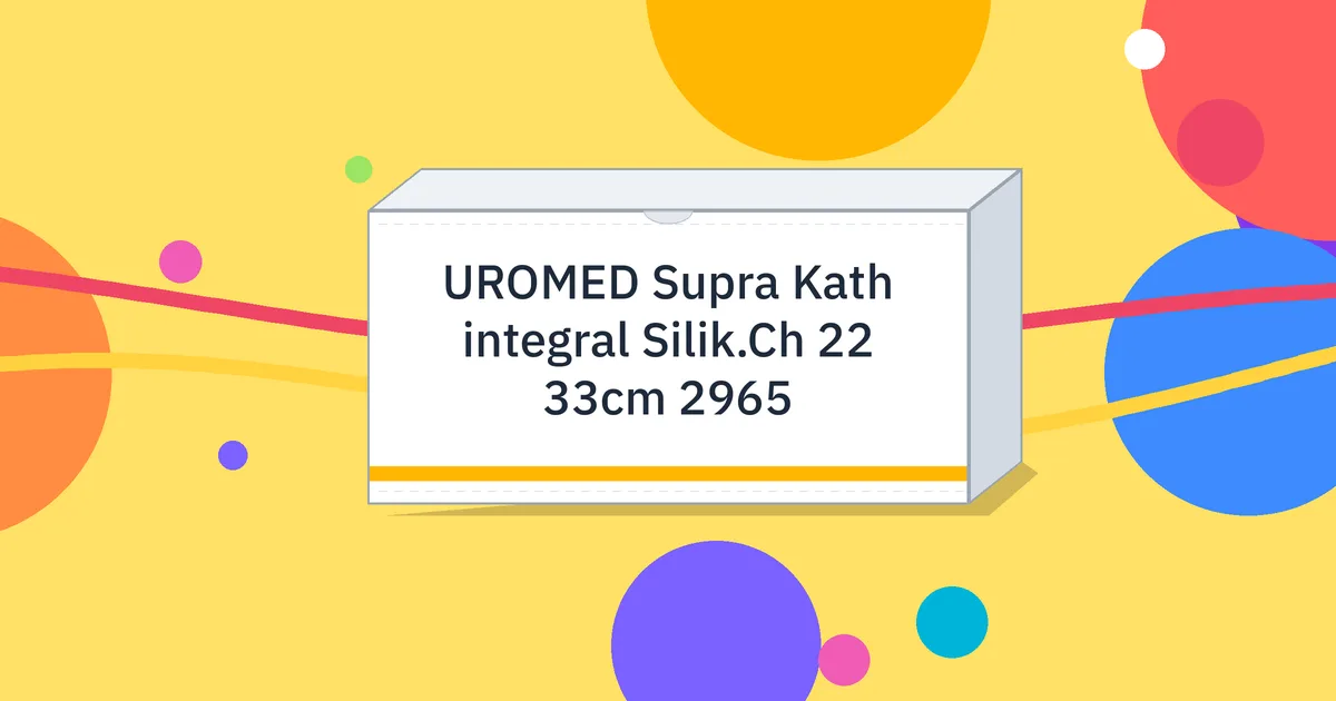 Symbolbild: Packung mit der Aufschrift UROMED Supra Kath integral Silik.Ch 22 33cm 2965 (PZN 00161068) – Verfügbarkeit und Bezug in Apotheken in Frankfurt am Main