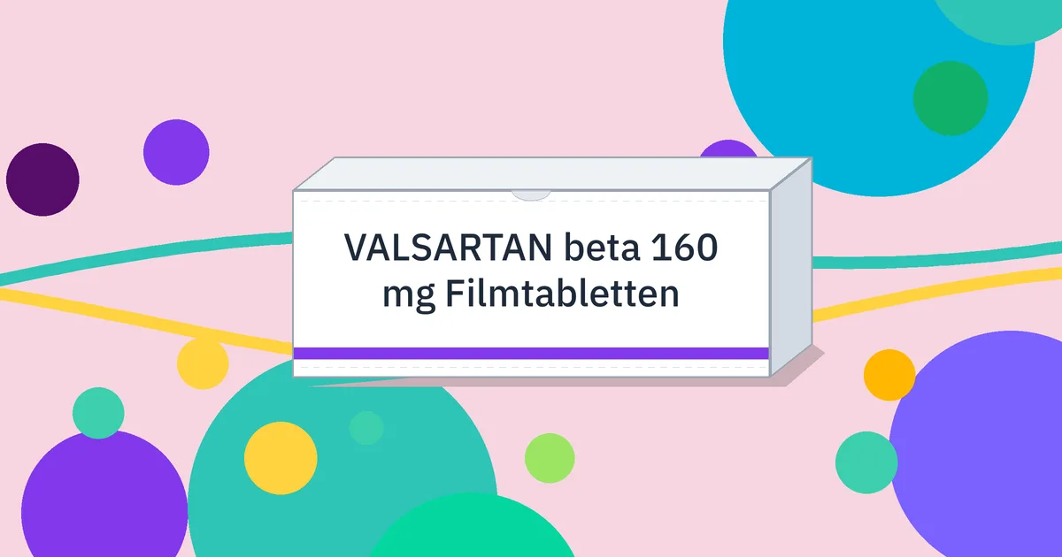 Symbolbild: Packung mit der Aufschrift VALSARTAN beta 160 mg Filmtabletten (PZN 17454142) – Verfügbarkeit und Bezug in Apotheken in Frankfurt am Main