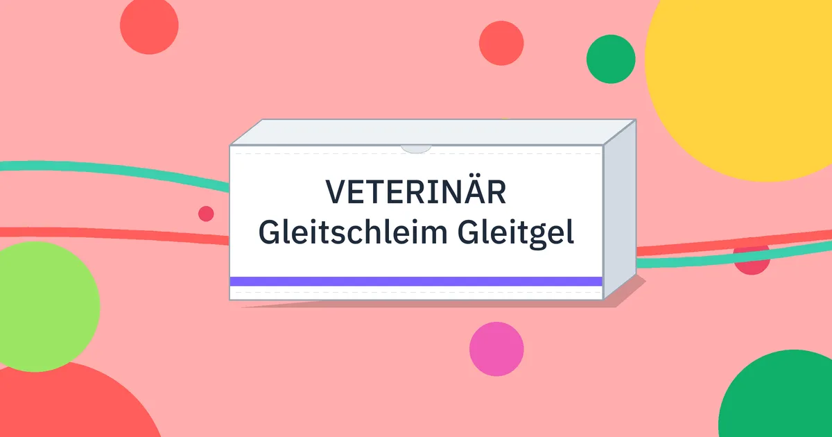 Symbolbild: Packung mit der Aufschrift VETERINÄR Gleitschleim Gleitgel (PZN 04615885) – Verfügbarkeit und Bezug in Apotheken in Frankfurt am Main