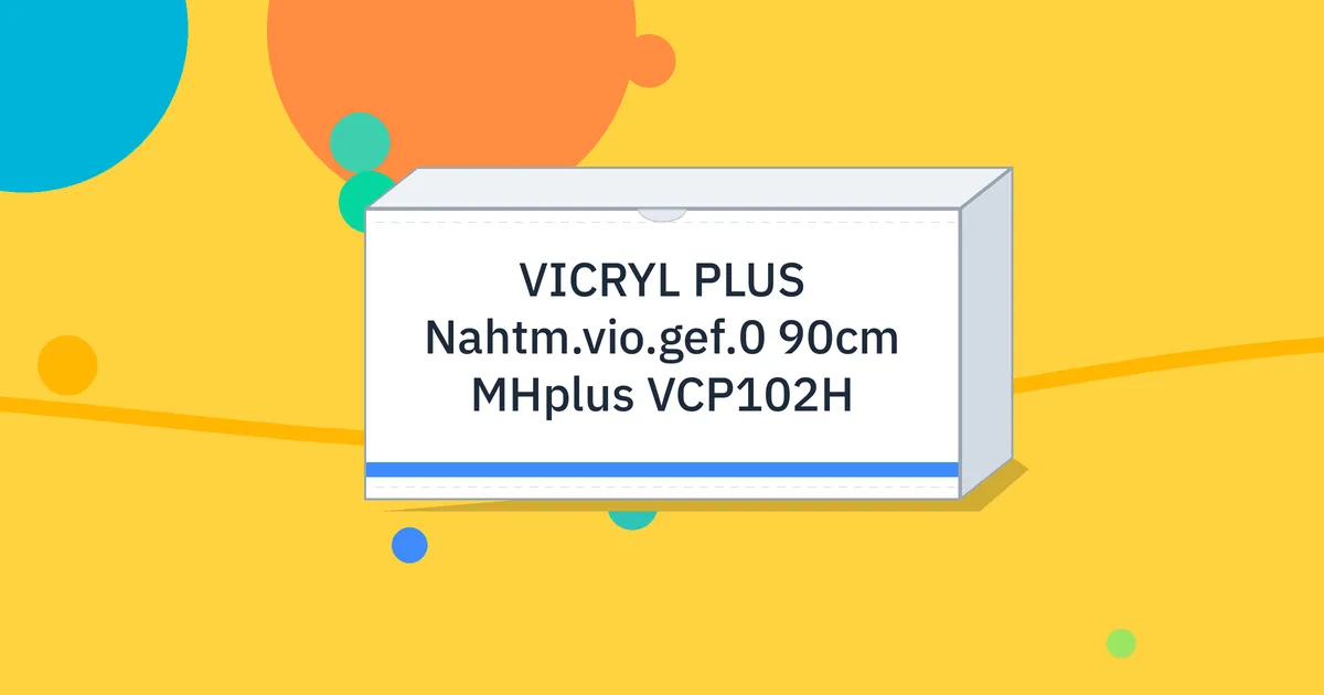 Symbolbild: Packung mit der Aufschrift VICRYL PLUS Nahtm.vio.gef.0 90cm MHplus VCP102H (PZN 16256351) – Verfügbarkeit und Bezug in Apotheken in Frankfurt am Main