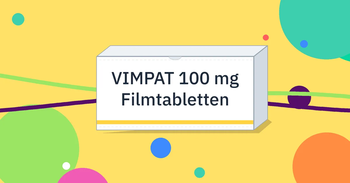Symbolbild: Packung mit der Aufschrift VIMPAT 100 mg Filmtabletten (PZN 03688072) – Verfügbarkeit und Bezug in Apotheken in Frankfurt am Main