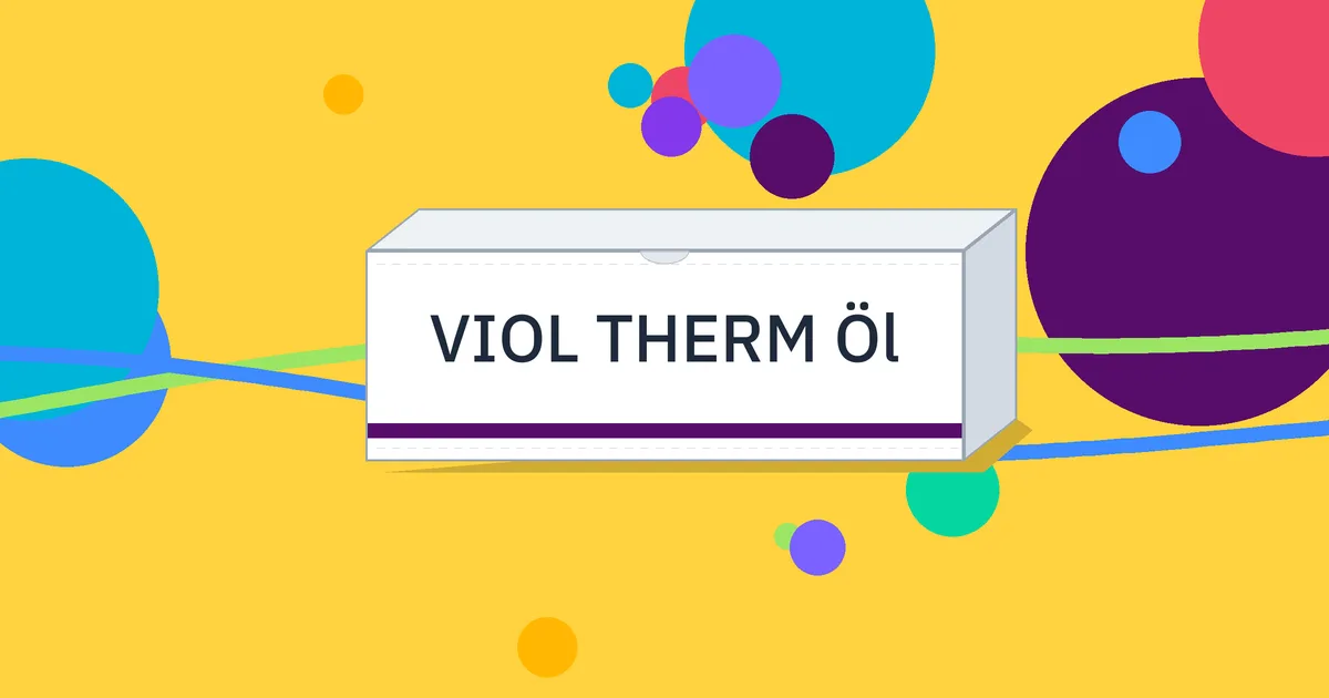 Symbolbild: Packung mit der Aufschrift VIOL THERM Öl (PZN 04991714) – Verfügbarkeit und Bezug in Apotheken in Frankfurt am Main