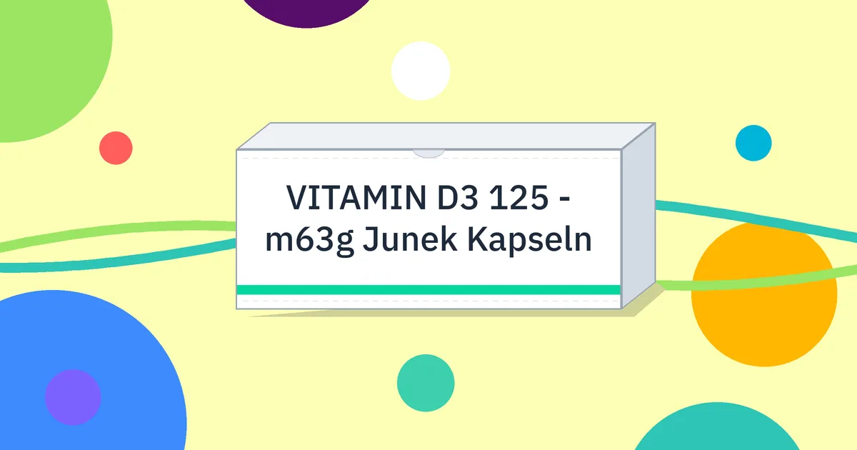 Symbolbild: Packung mit der Aufschrift VITAMIN D3 125 -m63g Junek Kapseln (PZN 11660550) – Verfügbarkeit und Bezug in Apotheken in Frankfurt am Main
