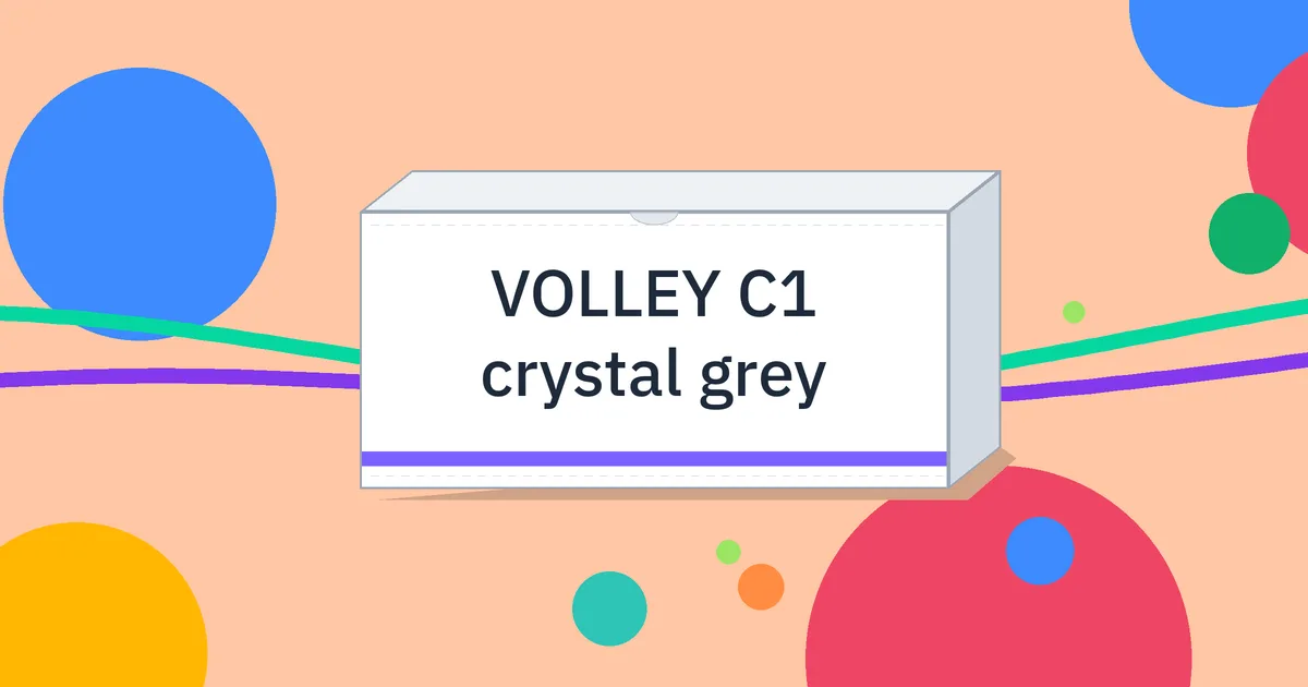Symbolbild: Packung mit der Aufschrift VOLLEY C1 crystal grey (PZN 20220838) – Verfügbarkeit und Bezug in Apotheken in Frankfurt am Main