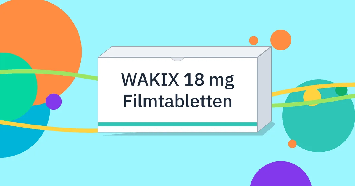 Symbolbild: Packung mit der Aufschrift WAKIX 18 mg Filmtabletten (PZN 16581737) – Verfügbarkeit und Bezug in Apotheken in Frankfurt am Main