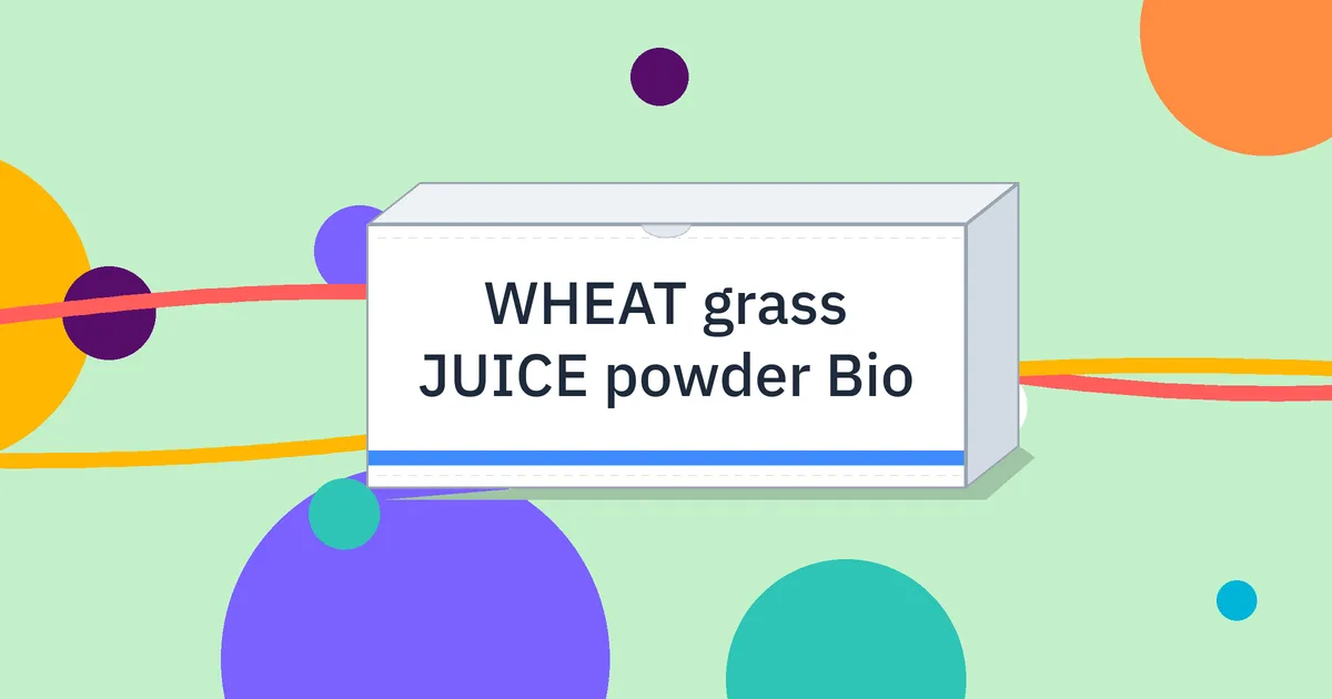 Symbolbild: Packung mit der Aufschrift WHEAT grass JUICE powder Bio (PZN 18412312) – Verfügbarkeit und Bezug in Apotheken in Frankfurt am Main