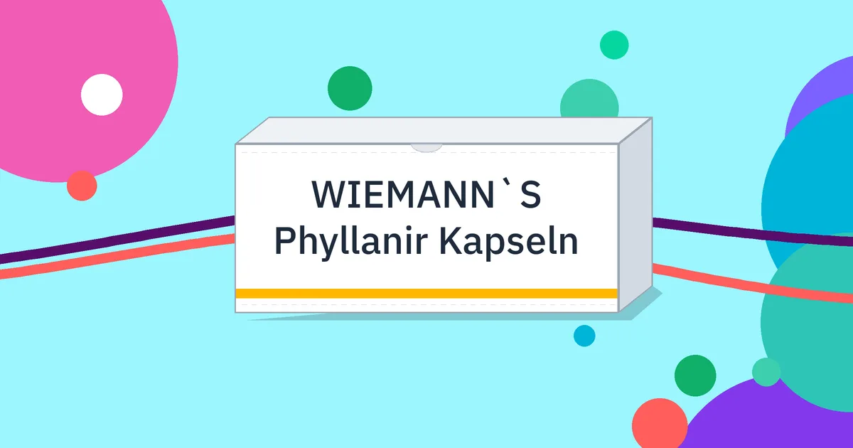 Symbolbild: Packung mit der Aufschrift WIEMANN`S Phyllanir Kapseln (PZN 02434004) – Verfügbarkeit und Bezug in Apotheken in Frankfurt am Main