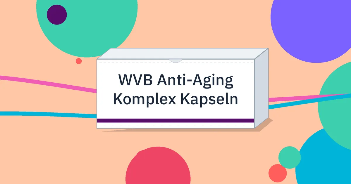 Symbolbild: Packung mit der Aufschrift WVB Anti-Aging Komplex Kapseln (PZN 20894258) – Verfügbarkeit und Bezug in Apotheken in Frankfurt am Main