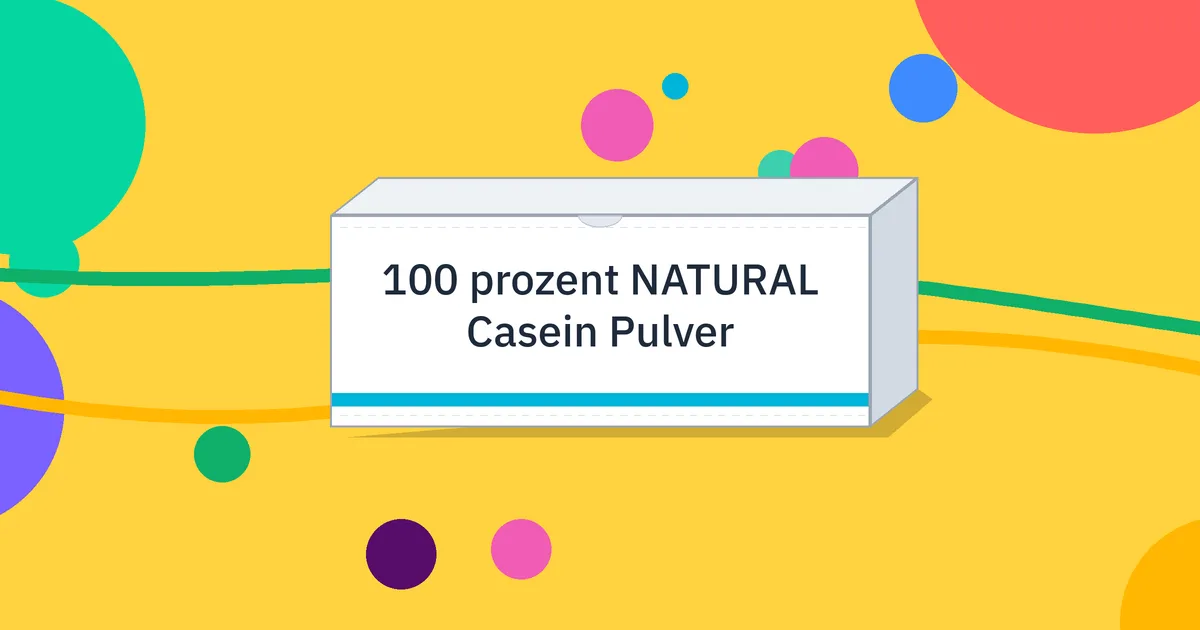 Symbolbild: Packung mit der Aufschrift 100 prozent NATURAL Casein Pulver (PZN 07128329) – Verfügbarkeit und Bezug in Apotheken in Frankfurt am Main