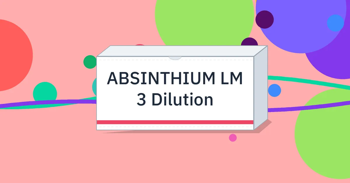 Symbolbild: Packung mit der Aufschrift ABSINTHIUM LM 3 Dilution (PZN 13261127) – Verfügbarkeit und Bezug in Apotheken in Frankfurt am Main
