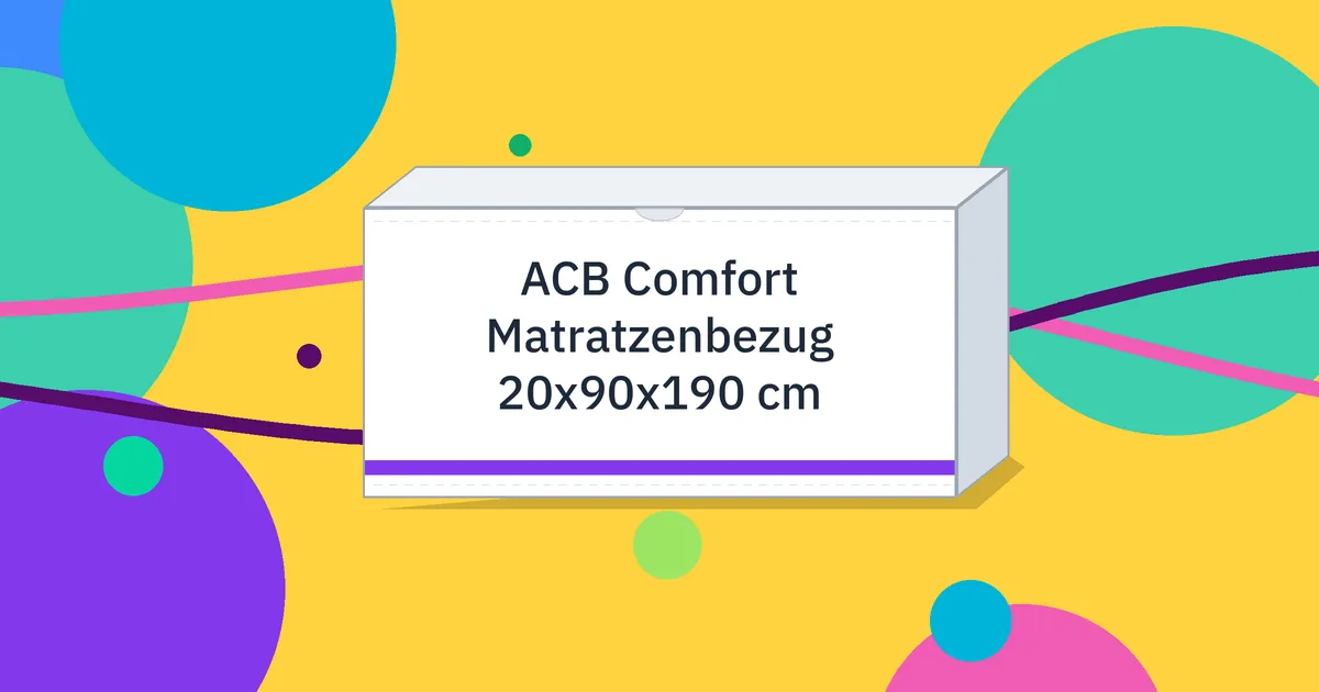 Symbolbild: Packung mit der Aufschrift ACB Comfort Matratzenbezug 20x90x190 cm (PZN 04117408) – Verfügbarkeit und Bezug in Apotheken in Frankfurt am Main
