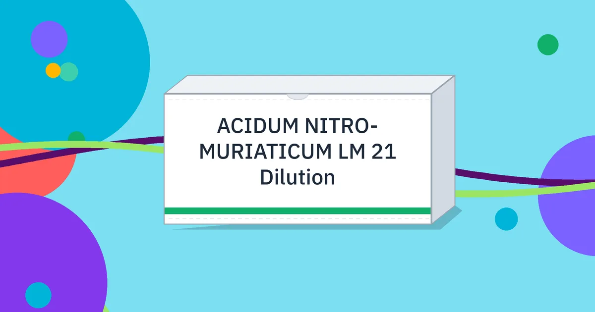 Symbolbild: Packung mit der Aufschrift ACIDUM NITRO-MURIATICUM LM 21 Dilution (PZN 13280343) – Verfügbarkeit und Bezug in Apotheken in Frankfurt am Main