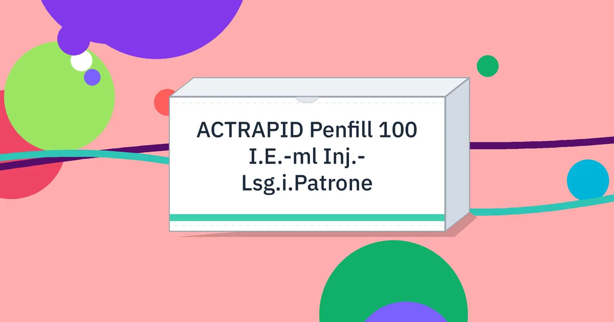 Symbolbild: Packung mit der Aufschrift ACTRAPID Penfill 100 I.E.-ml Inj.-Lsg.i.Patrone (PZN 04405797) – Verfügbarkeit und Bezug in Apotheken in Frankfurt am Main