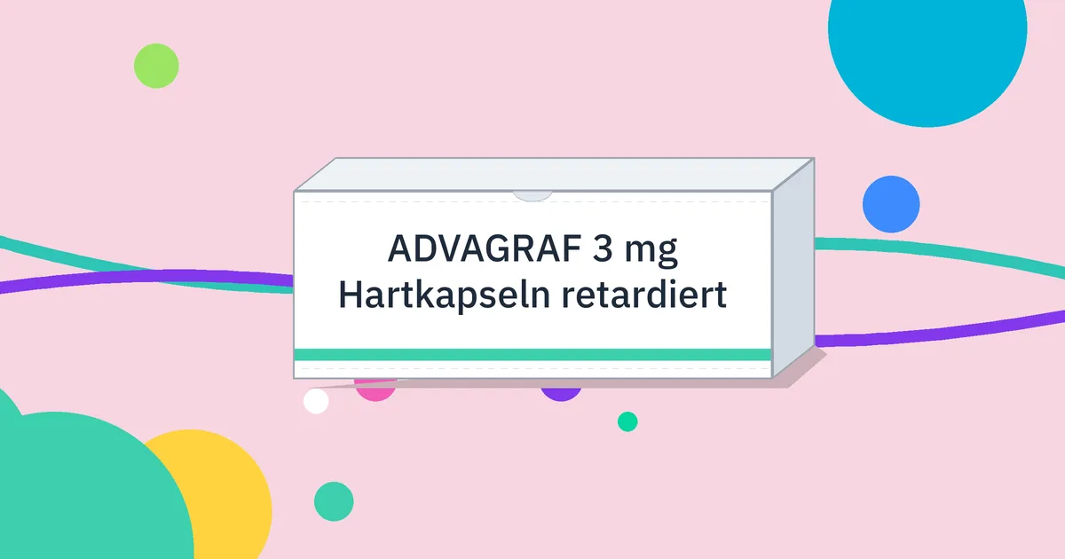 Symbolbild: Packung mit der Aufschrift ADVAGRAF 3 mg Hartkapseln retardiert (PZN 20089545) – Verfügbarkeit und Bezug in Apotheken in Frankfurt am Main