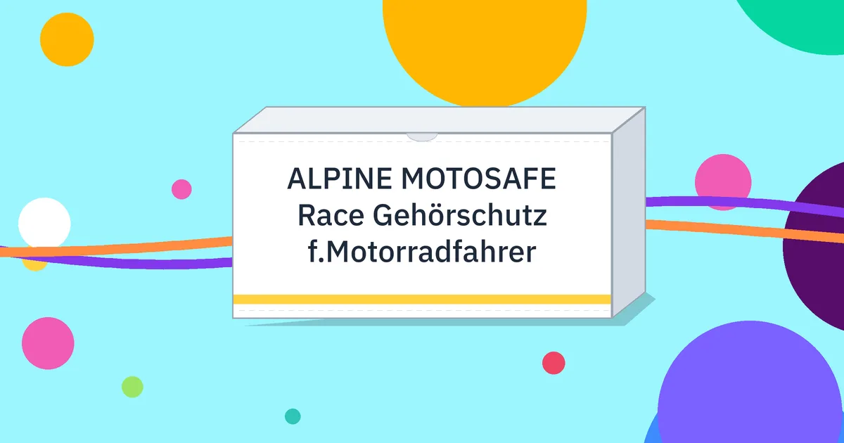 Symbolbild: Packung mit der Aufschrift ALPINE MOTOSAFE Race Gehörschutz f.Motorradfahrer (PZN 13925952) – Verfügbarkeit und Bezug in Apotheken in Frankfurt am Main