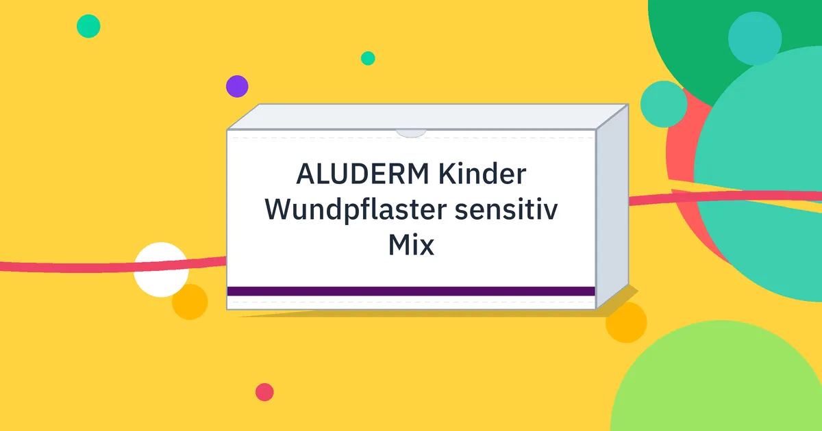 Symbolbild: Packung mit der Aufschrift ALUDERM Kinder Wundpflaster sensitiv Mix (PZN 19455482) – Verfügbarkeit und Bezug in Apotheken in Frankfurt am Main