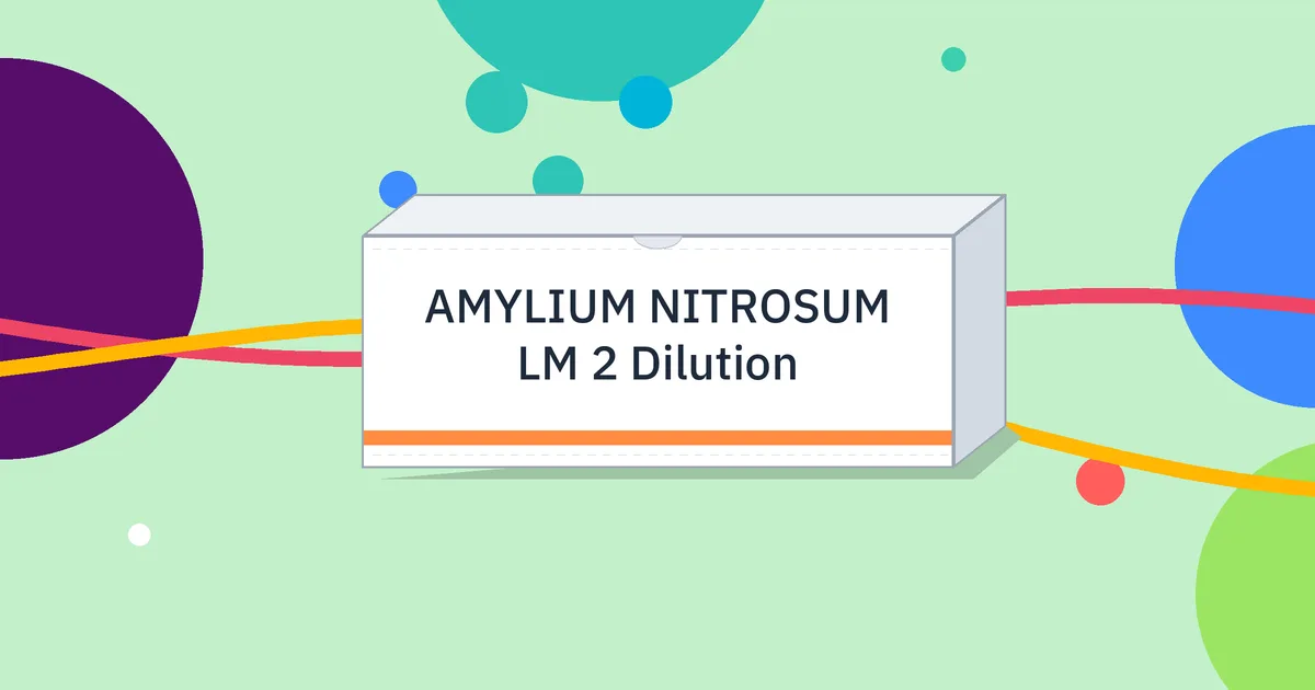 Symbolbild: Packung mit der Aufschrift AMYLIUM NITROSUM LM 2 Dilution (PZN 13326370) – Verfügbarkeit und Bezug in Apotheken in Frankfurt am Main