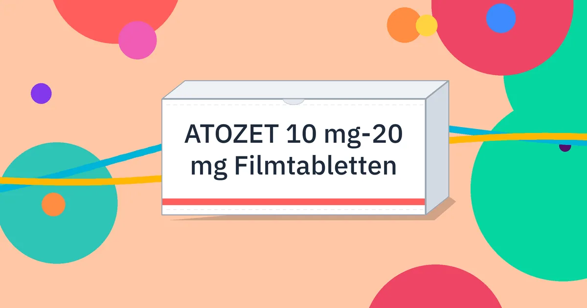 Symbolbild: Packung mit der Aufschrift ATOZET 10 mg-20 mg Filmtabletten (PZN 12494065) – Verfügbarkeit und Bezug in Apotheken in Frankfurt am Main