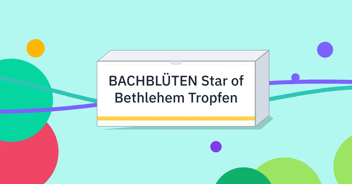 Symbolbild: Packung mit der Aufschrift BACHBLÜTEN Star of Bethlehem Tropfen (PZN 00161648) – Verfügbarkeit und Bezug in Apotheken in Frankfurt am Main