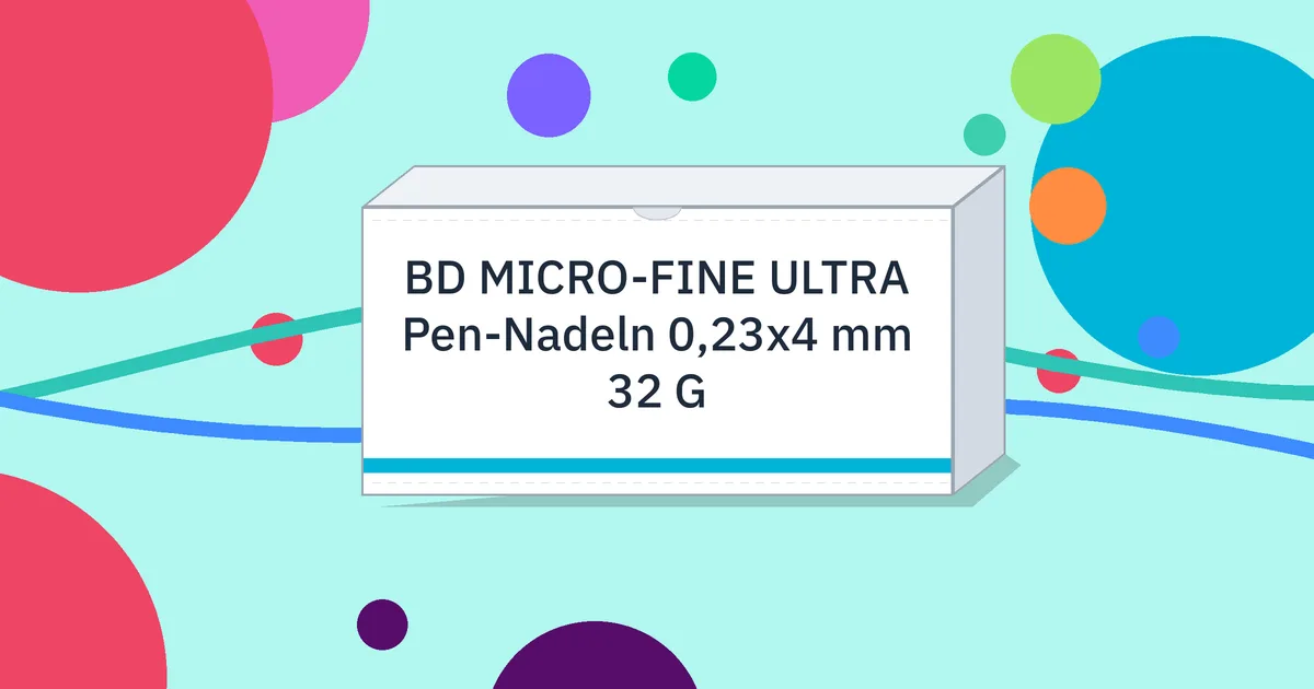 Symbolbild: Packung mit der Aufschrift BD MICRO-FINE ULTRA Pen-Nadeln 0,23x4 mm 32 G (PZN 16128073) – Verfügbarkeit und Bezug in Apotheken in Frankfurt am Main