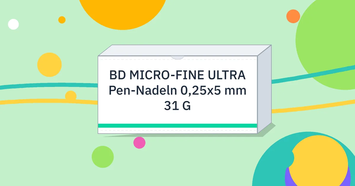 Symbolbild: Packung mit der Aufschrift BD MICRO-FINE ULTRA Pen-Nadeln 0,25x5 mm 31 G (PZN 15253830) – Verfügbarkeit und Bezug in Apotheken in Frankfurt am Main