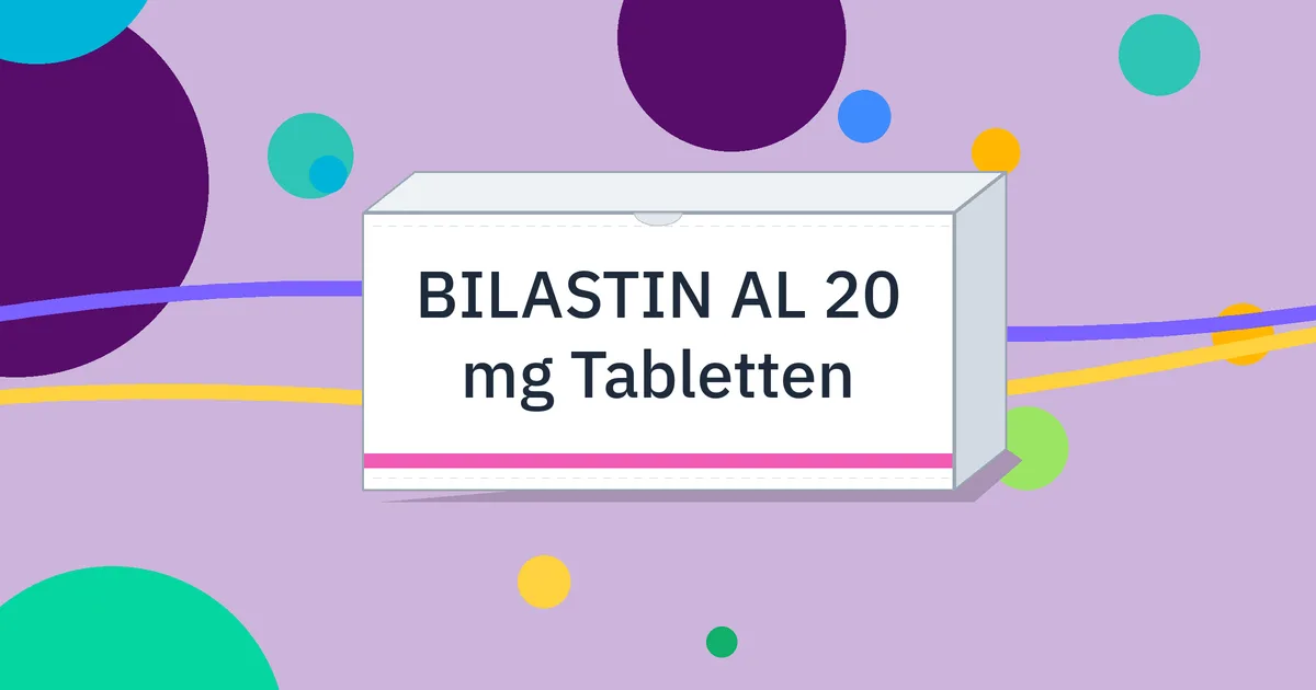 Symbolbild: Packung mit der Aufschrift BILASTIN AL 20 mg Tabletten (PZN 19752866) – Verfügbarkeit und Bezug in Apotheken in Frankfurt am Main