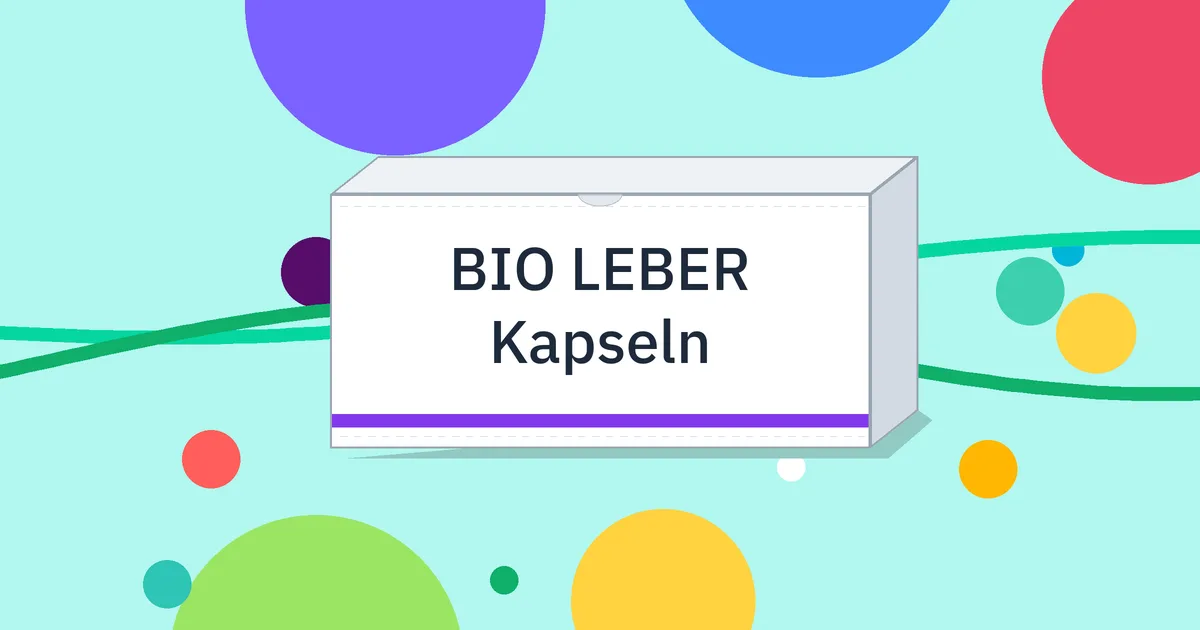 Symbolbild: Packung mit der Aufschrift BIO LEBER Kapseln (PZN 19669740) – Verfügbarkeit und Bezug in Apotheken in Frankfurt am Main