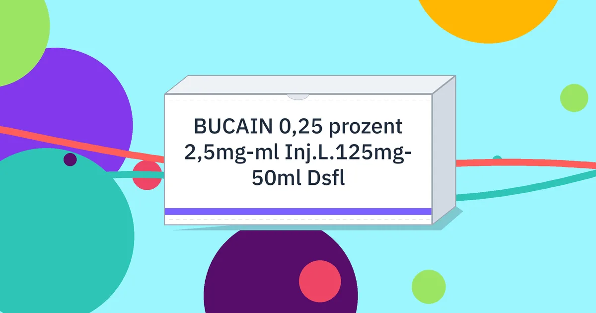 Symbolbild: Packung mit der Aufschrift BUCAIN 0,25 prozent 2,5mg-ml Inj.L.125mg-50ml Dsfl (PZN 11353598) – Verfügbarkeit und Bezug in Apotheken in Frankfurt am Main