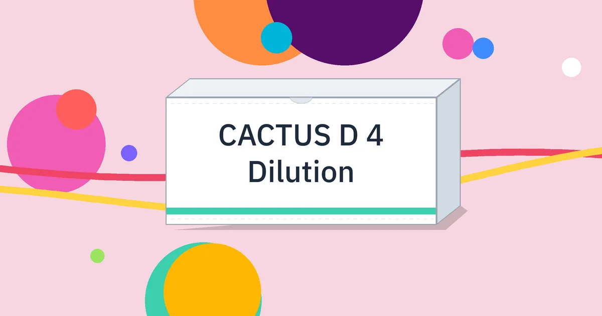Symbolbild: Packung mit der Aufschrift CACTUS D 4 Dilution (PZN 01761563) – Verfügbarkeit und Bezug in Apotheken in Frankfurt am Main
