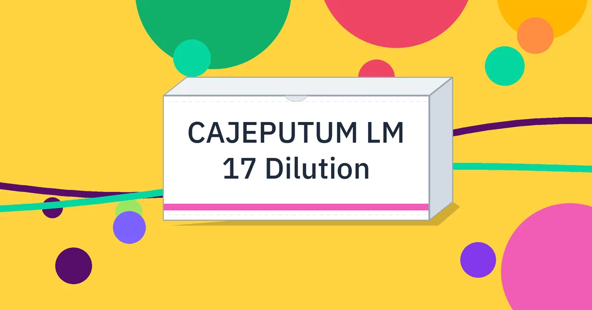 Symbolbild: Packung mit der Aufschrift CAJEPUTUM LM 17 Dilution (PZN 12799623) – Verfügbarkeit und Bezug in Apotheken in Frankfurt am Main