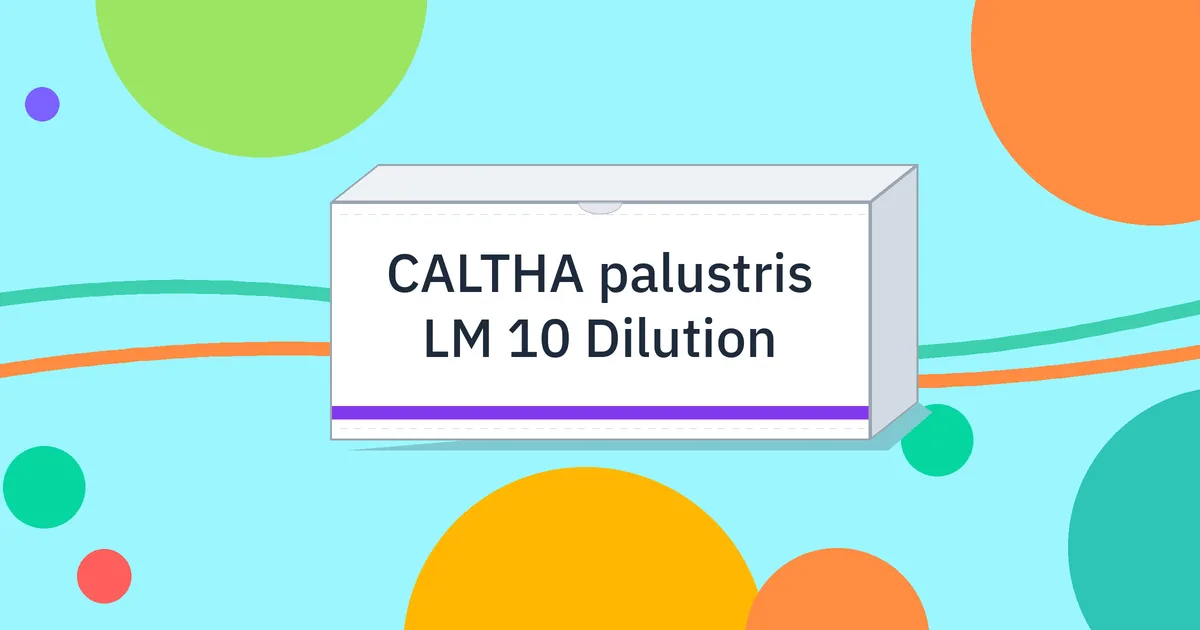 Symbolbild: Packung mit der Aufschrift CALTHA palustris LM 10 Dilution (PZN 13411578) – Verfügbarkeit und Bezug in Apotheken in Frankfurt am Main