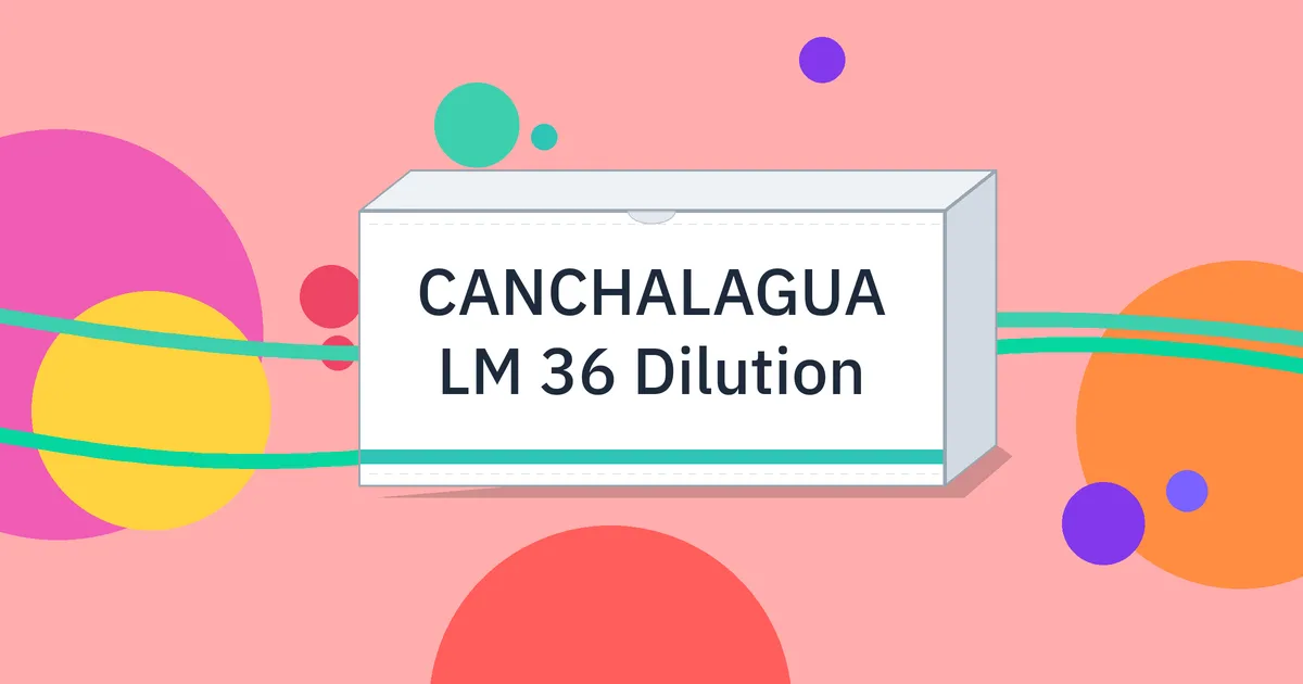 Symbolbild: Packung mit der Aufschrift CANCHALAGUA LM 36 Dilution (PZN 13412750) – Verfügbarkeit und Bezug in Apotheken in Frankfurt am Main