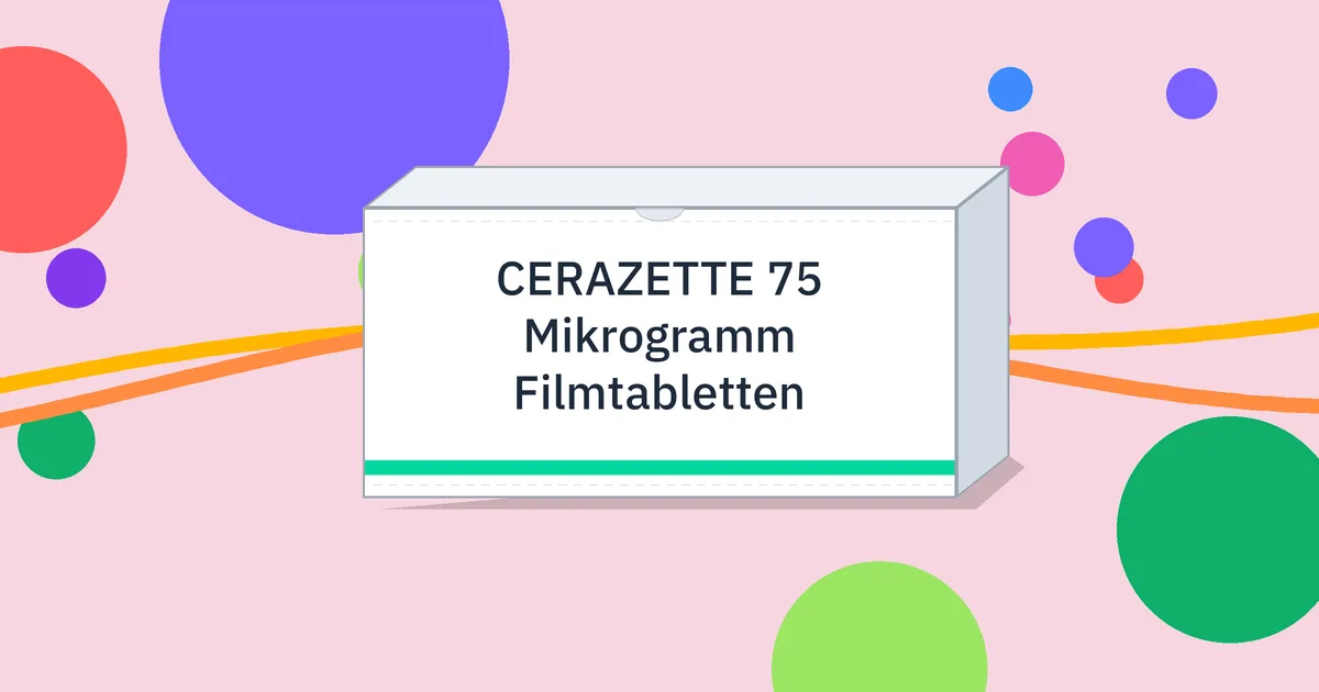 Symbolbild: Packung mit der Aufschrift CERAZETTE 75 Mikrogramm Filmtabletten (PZN 17184872) – Verfügbarkeit und Bezug in Apotheken in Frankfurt am Main