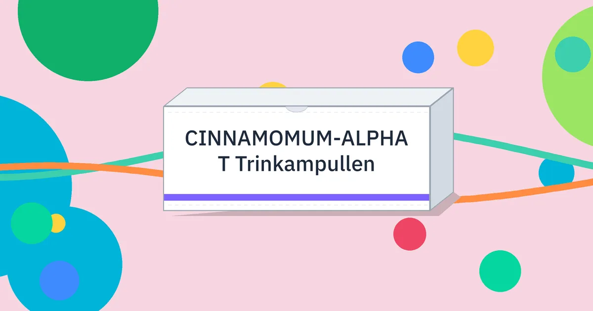 Symbolbild: Packung mit der Aufschrift CINNAMOMUM-ALPHA T Trinkampullen (PZN 10223126) – Verfügbarkeit und Bezug in Apotheken in Frankfurt am Main
