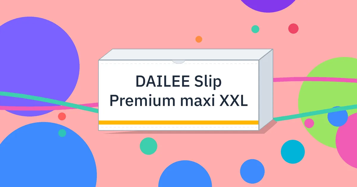Symbolbild: Packung mit der Aufschrift DAILEE Slip Premium maxi XXL (PZN 11807332) – Verfügbarkeit und Bezug in Apotheken in Frankfurt am Main