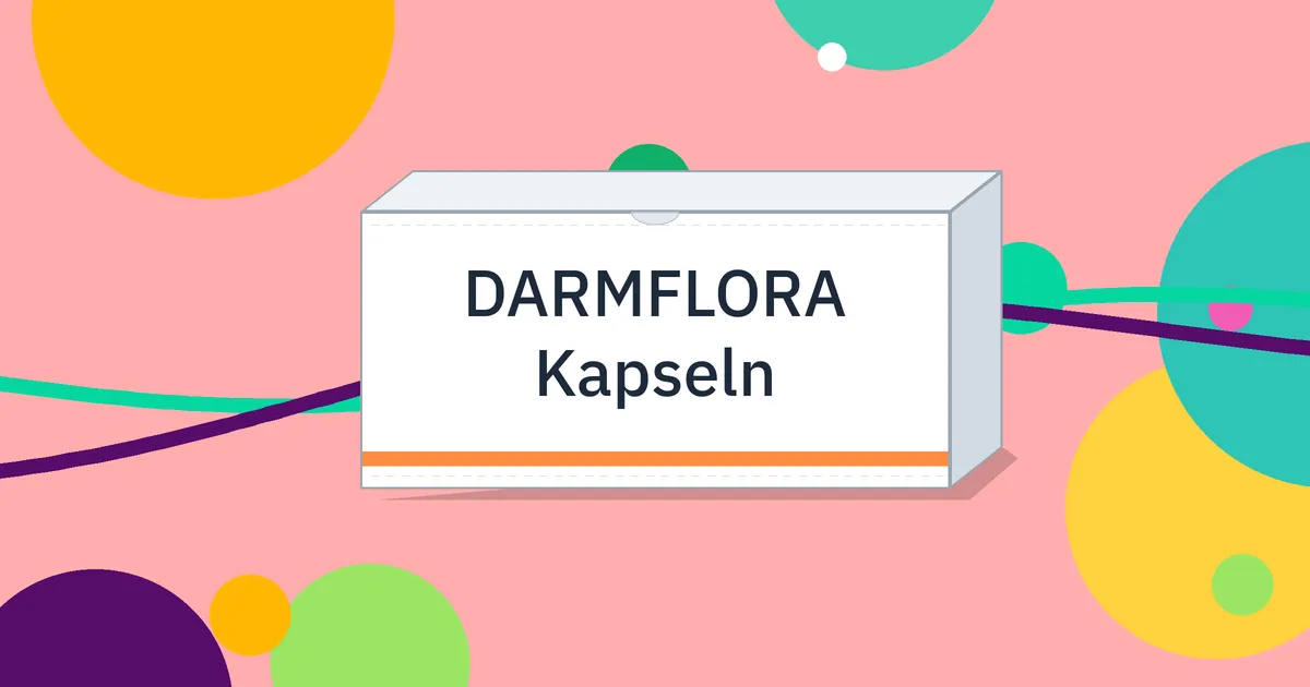 Symbolbild: Packung mit der Aufschrift DARMFLORA Kapseln (PZN 18737497) – Verfügbarkeit und Bezug in Apotheken in Frankfurt am Main