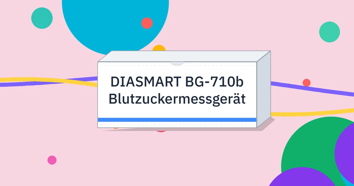 Symbolbild: Packung mit der Aufschrift DIASMART BG-710b Blutzuckermessgerät (PZN 18827349) – Verfügbarkeit und Bezug in Apotheken in Frankfurt am Main