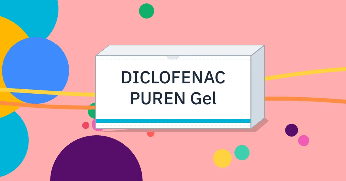 Symbolbild: Packung mit der Aufschrift DICLOFENAC PUREN Gel (PZN 11354132) – Verfügbarkeit und Bezug in Apotheken in Frankfurt am Main
