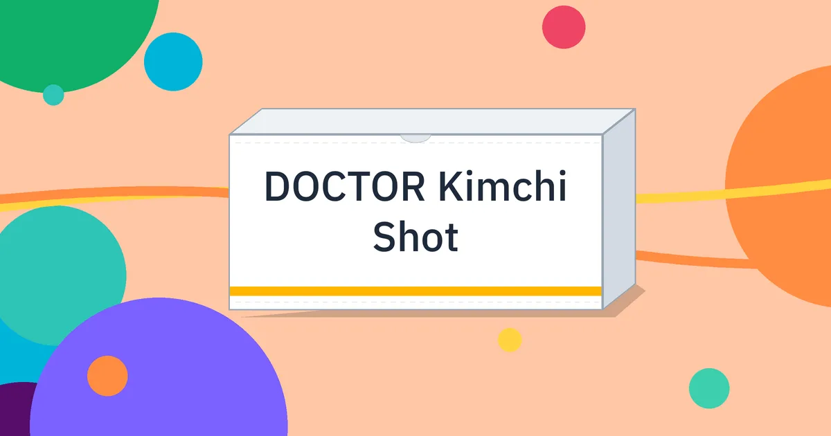 Symbolbild: Packung mit der Aufschrift DOCTOR Kimchi Shot (PZN 18783830) – Verfügbarkeit und Bezug in Apotheken in Frankfurt am Main