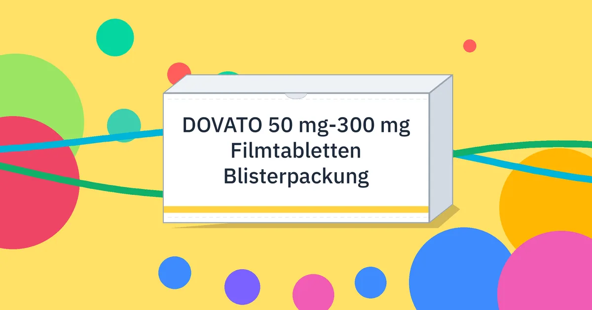 Symbolbild: Packung mit der Aufschrift DOVATO 50 mg-300 mg Filmtabletten Blisterpackung (PZN 19428657) – Verfügbarkeit und Bezug in Apotheken in Frankfurt am Main