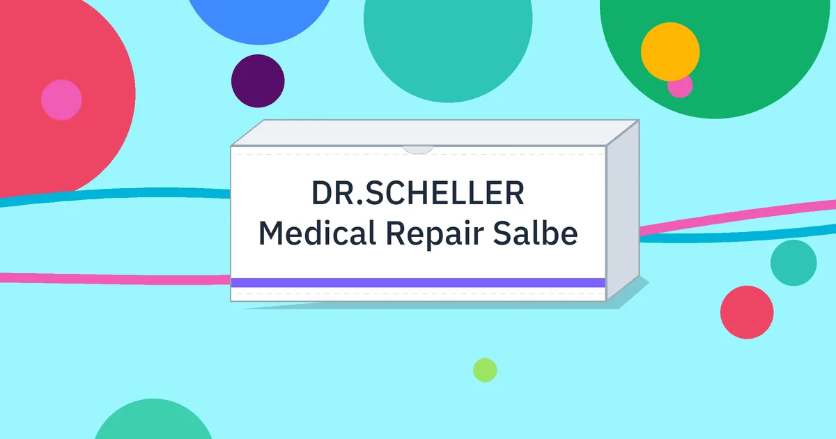 Symbolbild: Packung mit der Aufschrift DR.SCHELLER Medical Repair Salbe (PZN 19741124) – Verfügbarkeit und Bezug in Apotheken in Frankfurt am Main