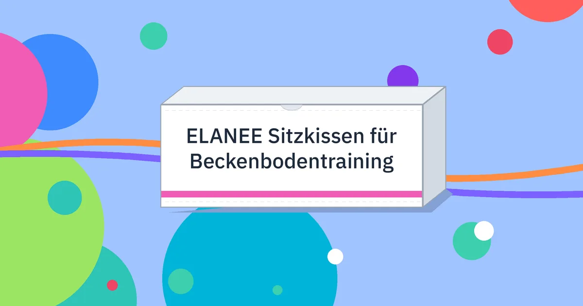 Symbolbild: Packung mit der Aufschrift ELANEE Sitzkissen für Beckenbodentraining (PZN 11885792) – Verfügbarkeit und Bezug in Apotheken in Frankfurt am Main