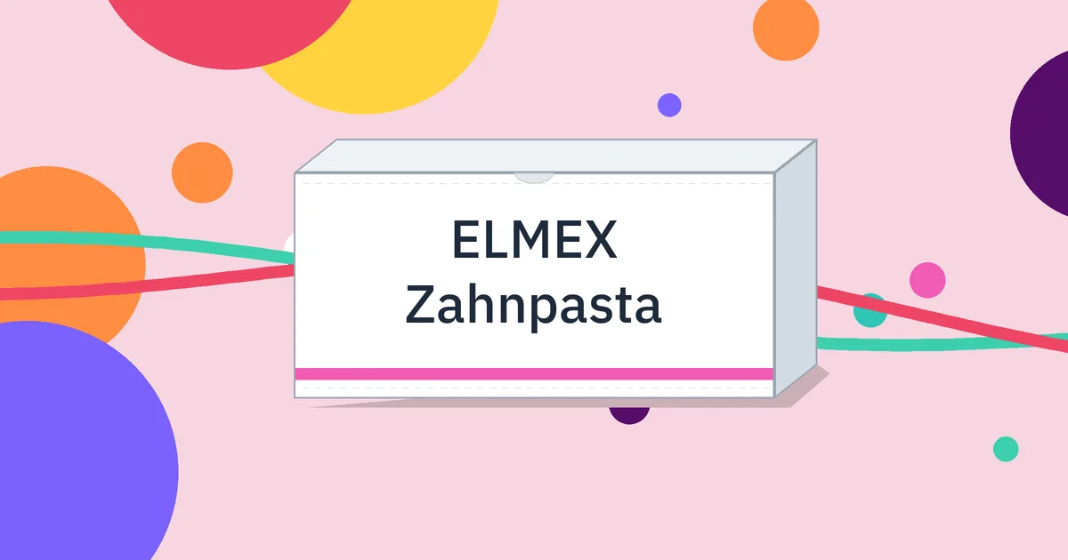 Symbolbild: Packung mit der Aufschrift ELMEX Zahnpasta (PZN 04305713) – Verfügbarkeit und Bezug in Apotheken in Frankfurt am Main